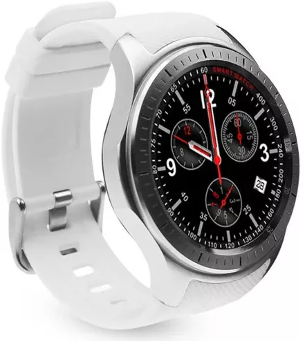 Smartwatch Telefon cu Android iUni DM368 1.39 Inch WIFI 3G BT Silver iu ...