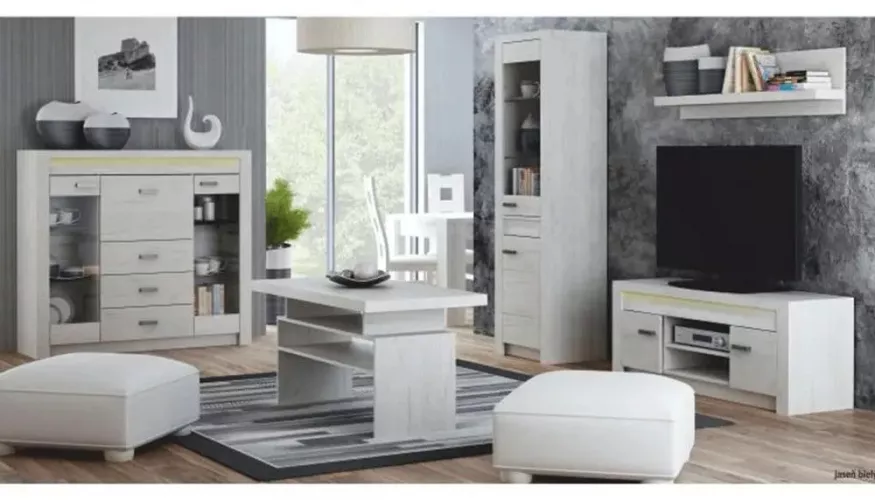 Comoda de colt frasin alb INFINITY I-15 la CEL.ro