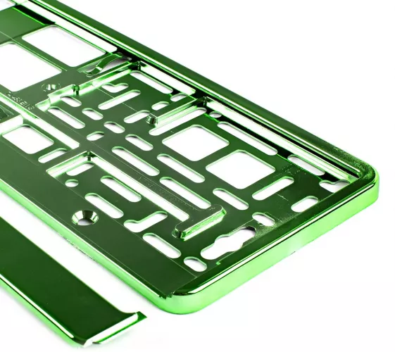 Suport numar inmatriculare din plastic calitate Premium culoare VERDE ...
