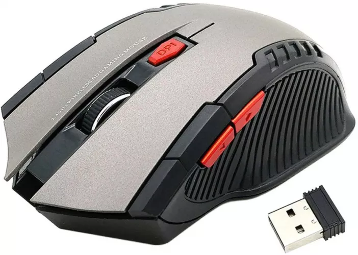 Mouse Optic Gaming Wireless 1600 DPI culoare Silver la CEL.ro
