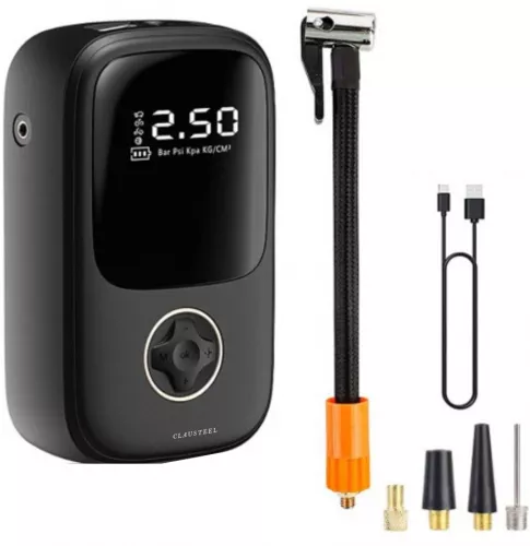 Compresor auto portabil cu acumulator 4000mAh incorporat Afisaj digital ...