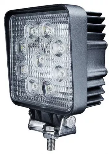 Proiector LED Auto Offroad 27W/12V-24V 1980 Lumeni Patrat Spot Beam la ...