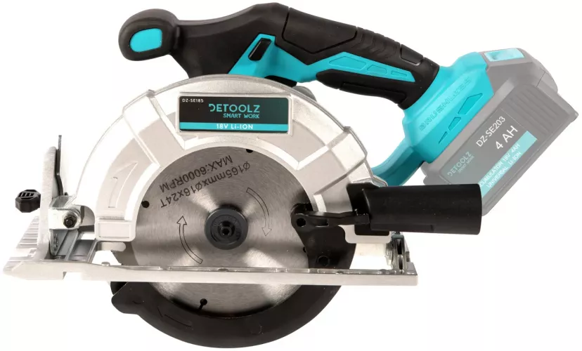 Fierastrau circular de mana 18V fara perii 165mm pe baterie acumulator DZ-SE185 - cel.ro