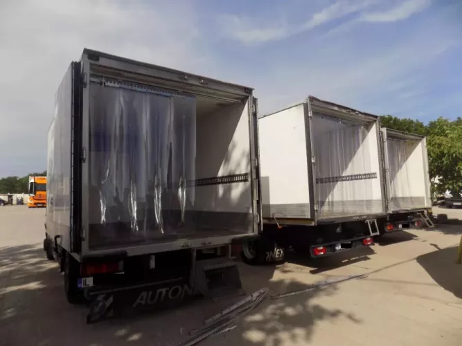 Perdea din fasii Tecco PVC modul de L100 x H360 cm transparent ...