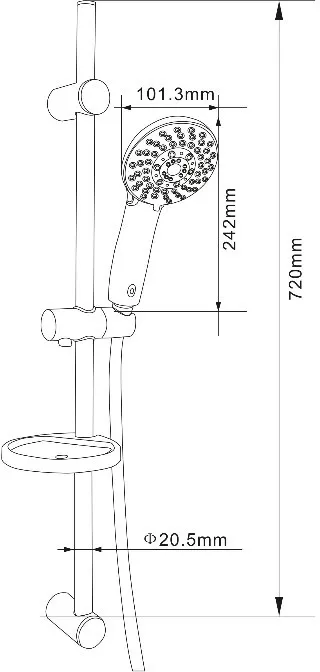 Coloana de dus Doppio Verde Line N360VL - cel.ro
