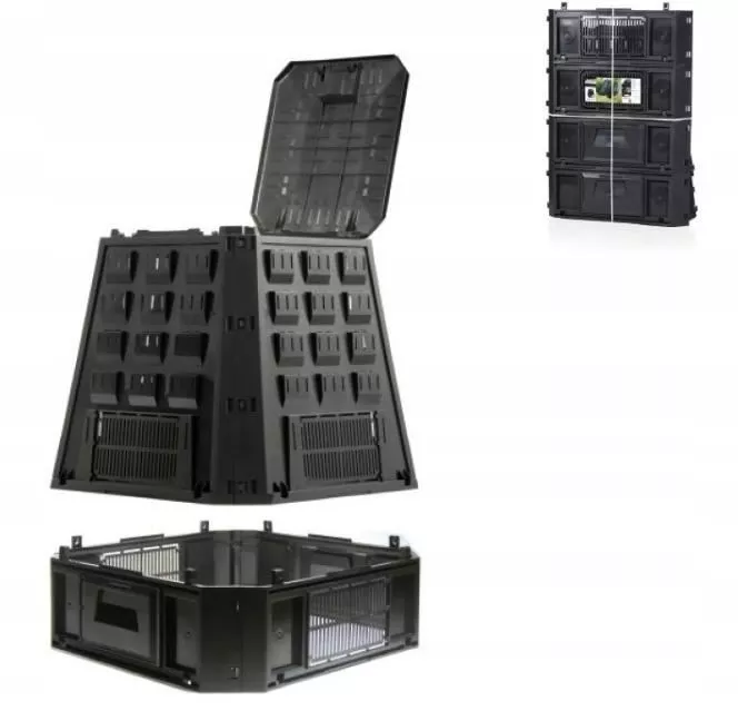 Compostor de gradina 630 L negru Evogreen IKEL630C-S411 - cel.ro