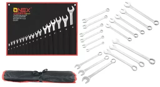 Set 17 chei fixe combinate 6-36mm 17bucati piese Chrome-Vanadium Cr-V ...