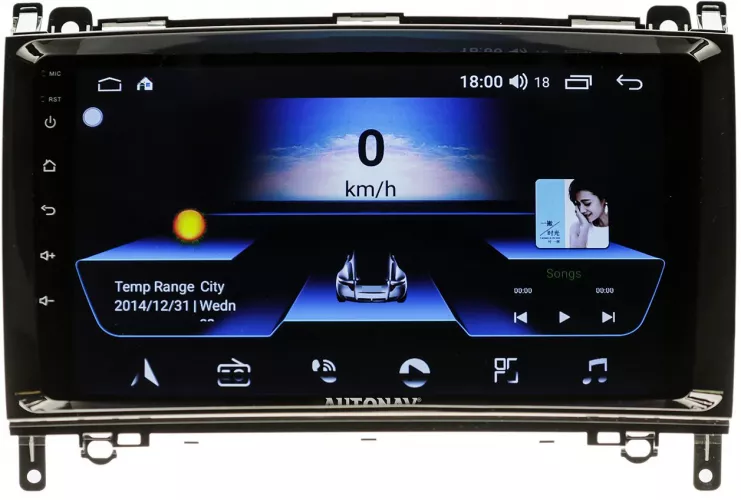 Navigatie AUTONAV Android GPS Mercedes W169 W245 Sprinter 906 Vito W639 ...