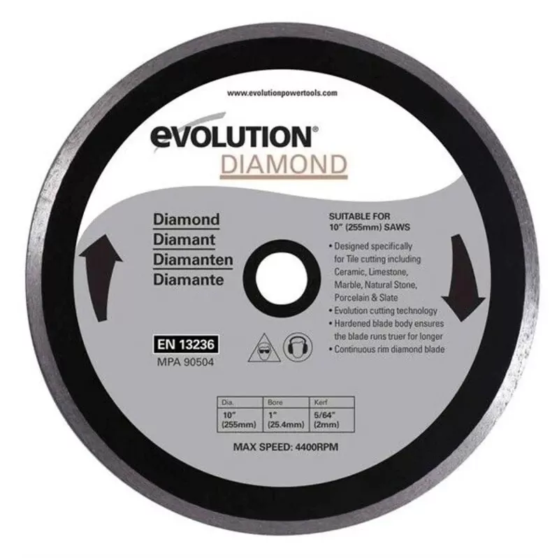 Disc diamantat pentru fierastrau circular Evolution RAGEBLADE255DIAMOND ...
