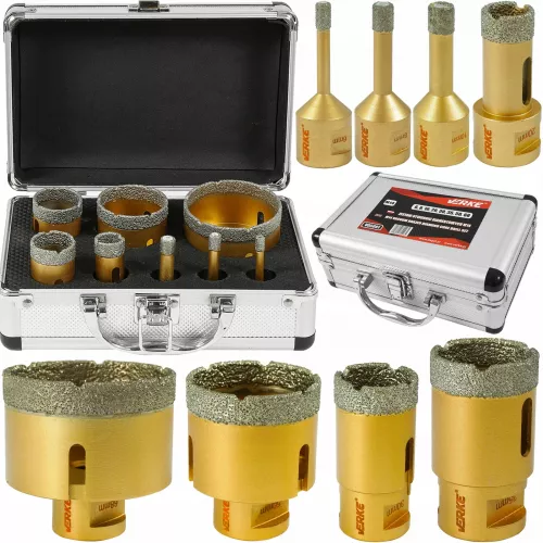 Set 8 carote diamantate piatra gresie faianta beton 6-68mm M14 V05091