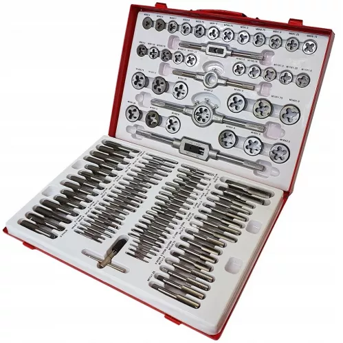 Trusa set tarozi si filiere 110 piese M2 - M14 M16 M18 S10290 vri5 ...