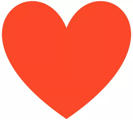 Sticker decorativ Inima Rosu 85 cm 7032ST-1 ilec_885750685 - cel.ro