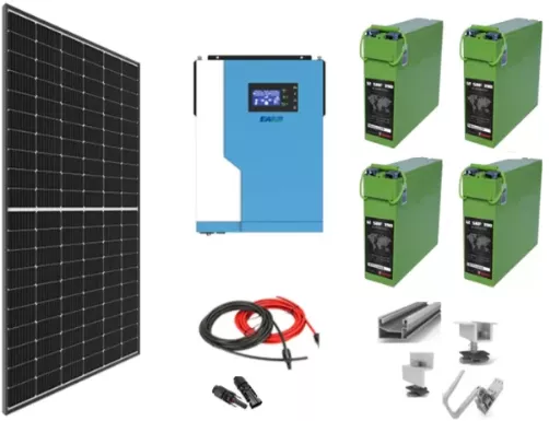 Sistem Off-Grid Solar complet 4 4 kW 12 x Panouri fotovoltaice cu ...