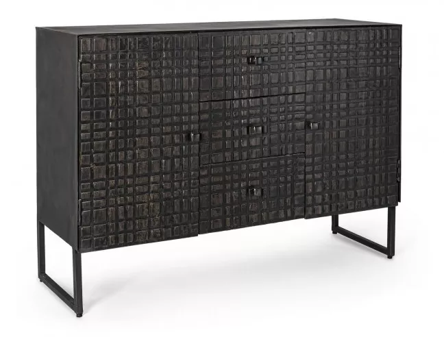 Comoda lemn fier gri antracit Dorset 120x38x85 cm 0746824 - cel.ro