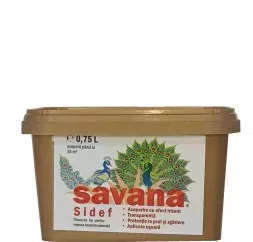 Finisaj de lux efect sclipitor Savana Sidef 0.75 litri vopsea lavabila ...