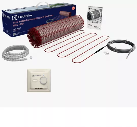 Kit covor incalzire Electrolux 150 W/mp 50 cm latime 3 mm grosime cu Termostat