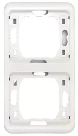 Rama Dubla Verticala Intrerupator LK82 Alba 9qes_225771972 - cel.ro