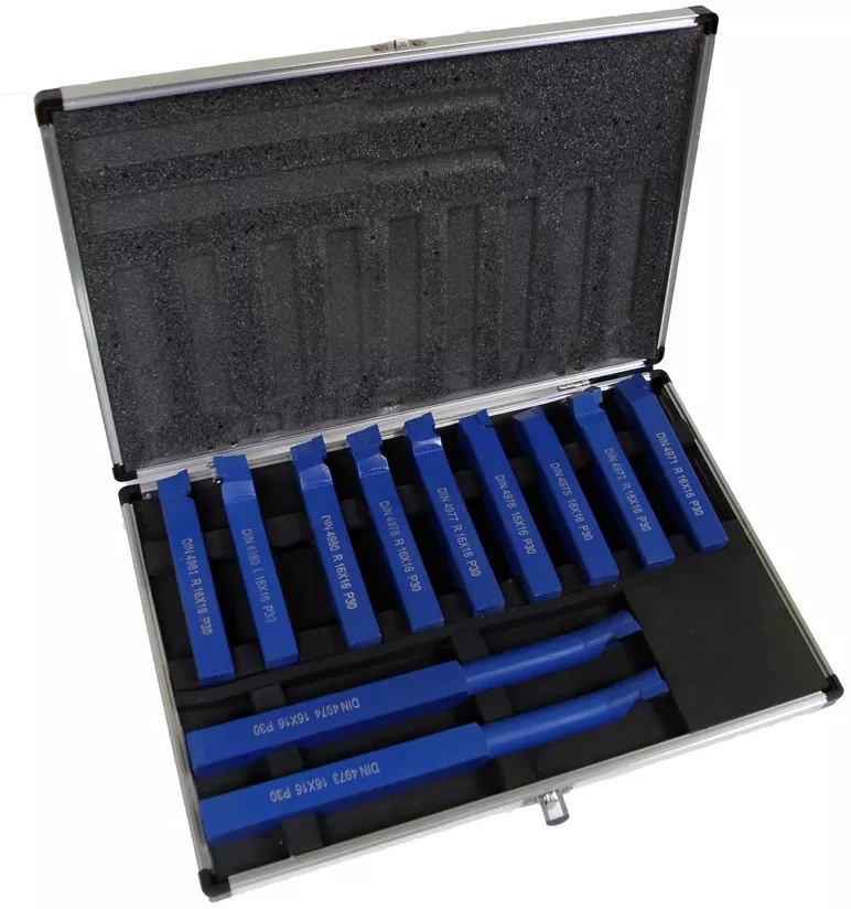 Set cutite strung instrument dalti strunjire 16x16 11piese cu valiza ...