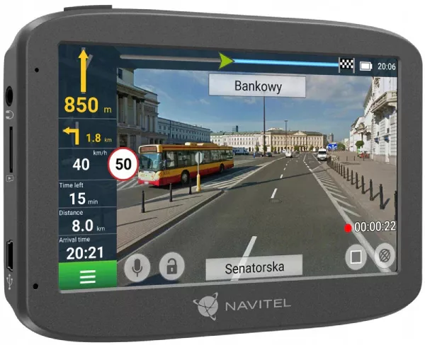 Camera Auto DVR cu Navigatie GPS NAVITEL RE 5 DUAL Filmare FullHD 140 ...