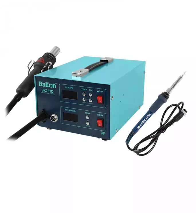 Statie de lipit BK701D Bakon cu afisaj digital si statie aer cald la CEL.ro