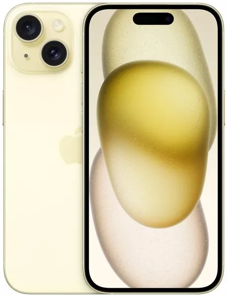 Telefon mobil Apple iPhone 15 128GB 5G Yellow mtp23rx/a - cel.ro