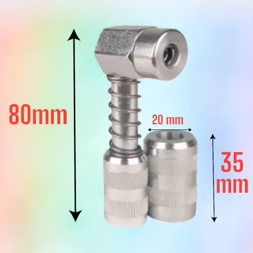 Set 2 accesorii de cuplare cap gresor cu extensie 90 grade otel ...