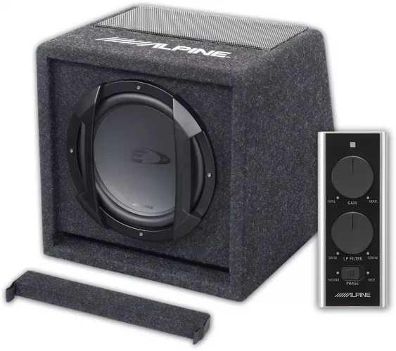 Subwoofer amplificat Alpine SWE-815 20 cm 300W SWE815 - cel.ro