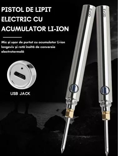 Set pistol de lipit letcon 15 w wireless cu acumulator incorporat ...