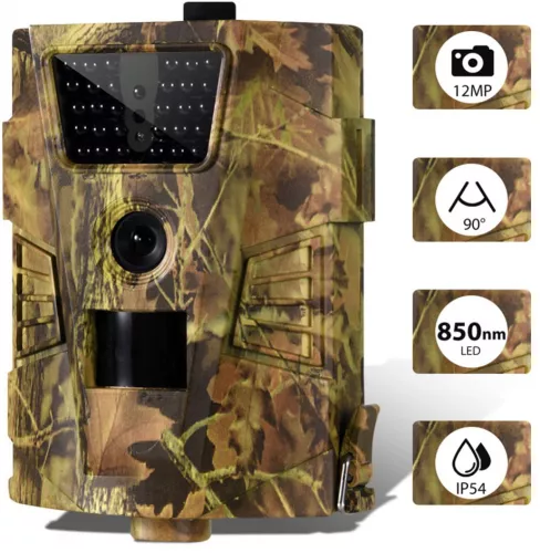 Camera de Vanatoare TSS-001B Foto 8MP Full HD 3MP Audio-Video IR 20m cu ...