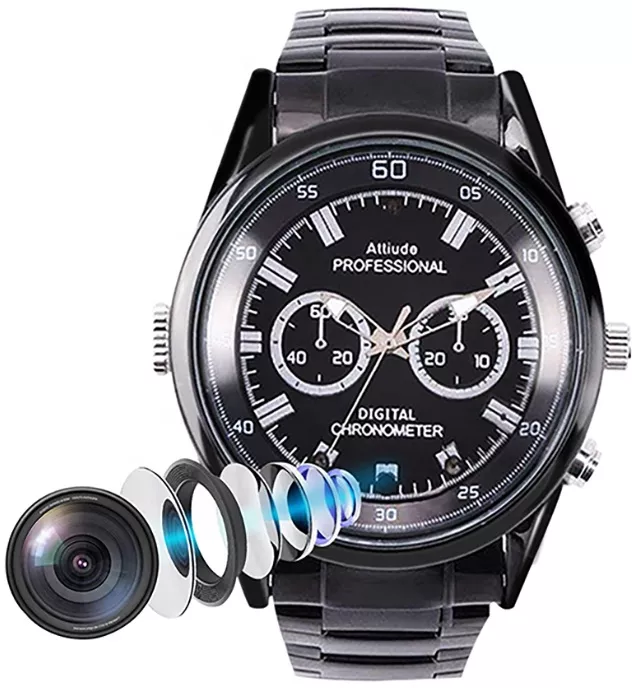 Camera Spion TSS-CMN01 Ascunsa in Ceas de Mana FullHD Vedere nocturna ...