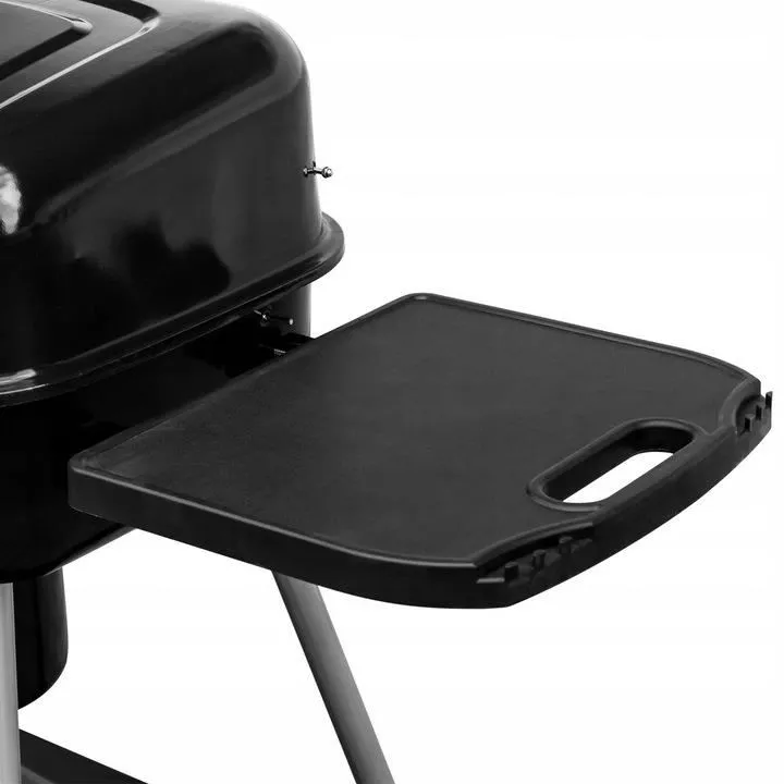 Gratar gradina grill dreptunghiular cu roti capac raft 57x45 cm ogwy ...