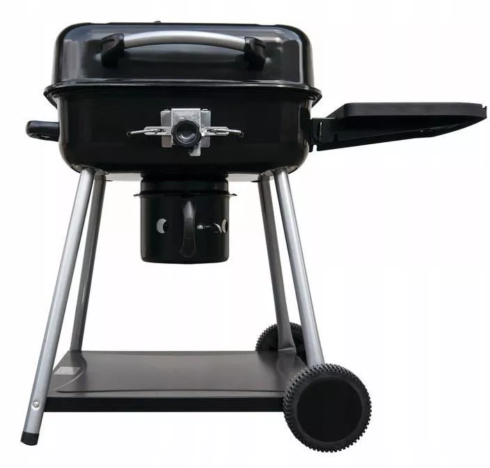 Gratar gradina grill dreptunghiular cu roti capac raft 57x45 cm ogwy ...