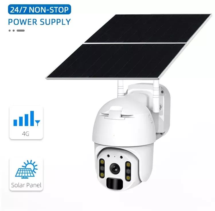 Camera de Supraveghere 4G cu Panou Solar 20W FullHD 3MP IR 30m ...