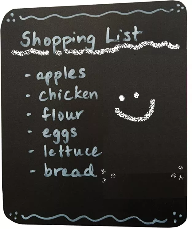 Tabla Scolara sub Forma de Autocolant pentru Scris cu Creta Neagra ...