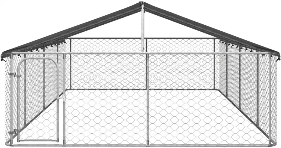 VidaXL Padoc pentru caini de exterior cu acoperis 600x300x150 cm 171502 ...