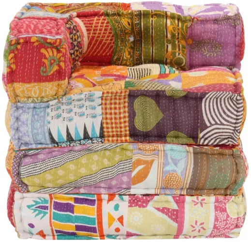 VidaXL Fotoliu puf modular model petice material textil 287697 - cel.ro