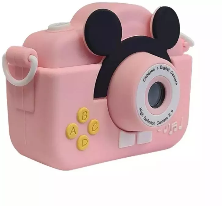 Mini Camera Foto/Video Roz pentru Copii Format JPG AVI Full HD la CEL.ro