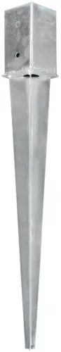 VidaXL Tarusi de sol 6 buc. argintiu 8x8x76 cm otel galvanizat