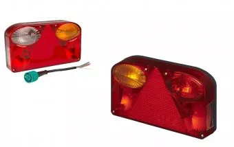 Set lampi spate stopuri camion remorca tractor atv 23.8 x 13.8 ALM ...