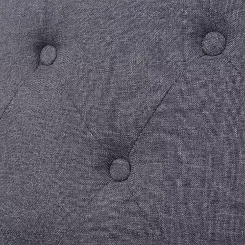 Canapea cu 3 locuri material textil gri 245454 - cel.ro