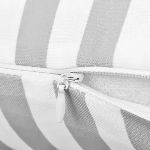 Perne de exterior 4 buc imprimeu dungi 45x45 cm gri 132310 - cel.ro