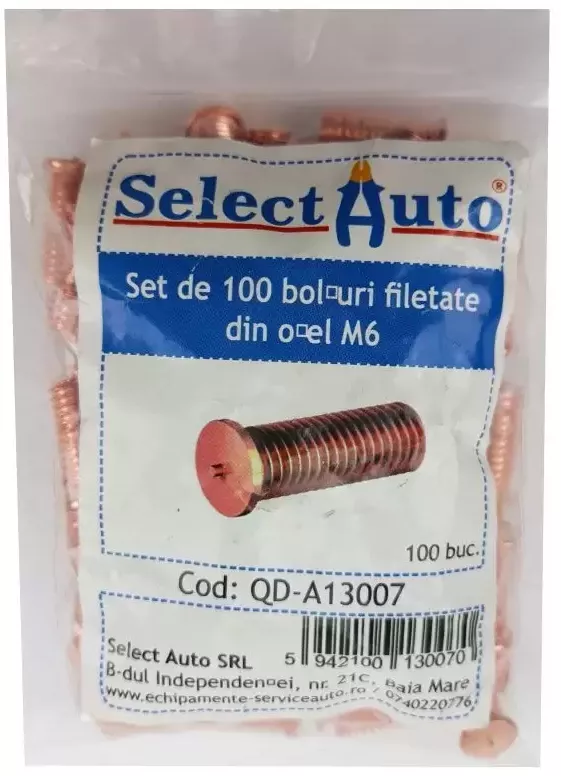 Set 100 bolturi filetate din otel M6 la CEL.ro