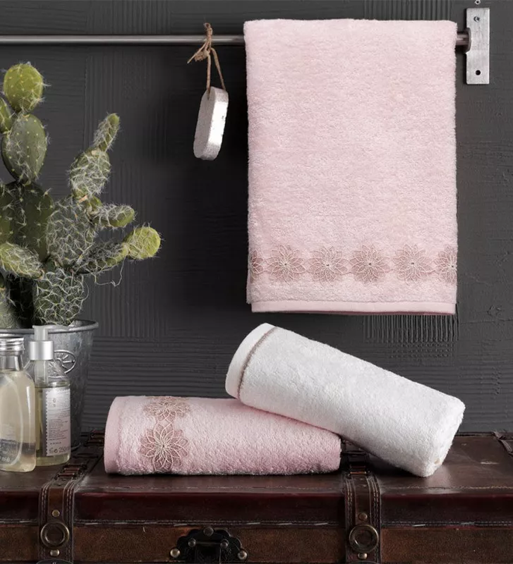 Set prosoape de baie bumbac si fibra bambus TAC Clemita DOMUS71298289 ...