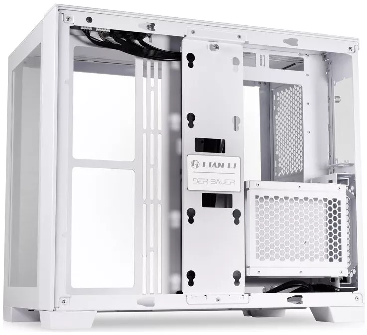 Carcasa acvariu Lian Li O11 Dynamic Mini Snow Edition MiniTower Fara sursa