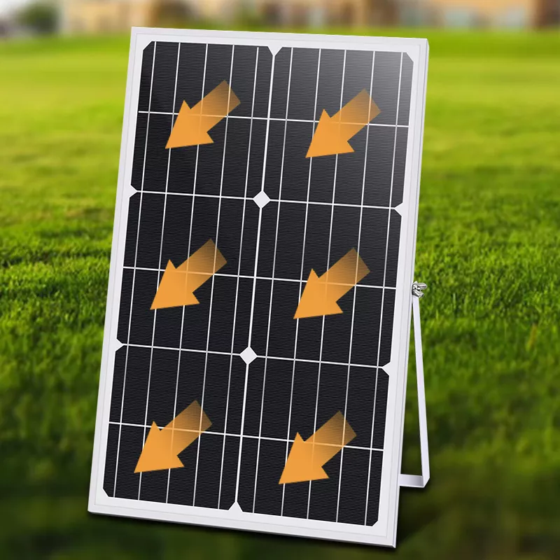 Proiector solar puternic 30W 56 LED SMD display LED nivel incarcare cu ...
