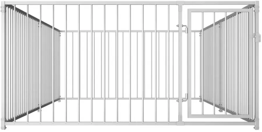 VidaXL Padoc de caini pentru exterior 200 x 400 x 100 cm 3pt_144490 ...