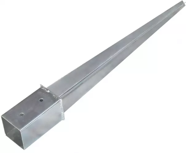 VidaXL Tarusi de sol 6 buc. argintiu 8x8x76 cm otel galvanizat