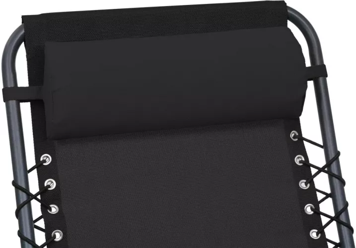 VidaXL Tetiera pentru sezlong negru 40 x 7 5 x 15 cm textilena 47932 ...