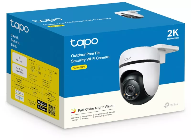 Camera de supraveghere Smart TP-Link Tapo C510W Outdoor Pan/Tilt 360 grade - cel.ro