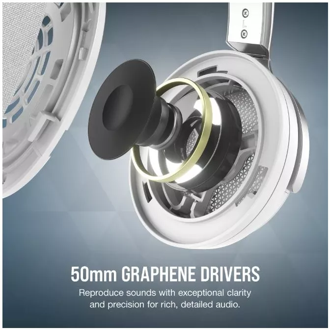 Casti Gaming Corsair Virtuoso Pro White CA-9011371-EU